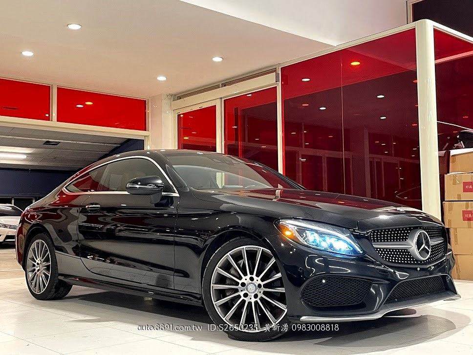 Mercedes-Benz/賓士 C-Class Coupe-C300 AMG 雙門 23P跟車 前後雷達 自動停車 雙魚眼 全景 摸門 柏林