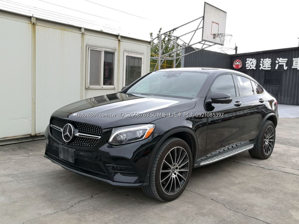 Mercedes-Benz/賓士 GLC Coupe-BENZ GLC300 COUPE 跟車系統 四顆鍵 2.0 黑 #2309