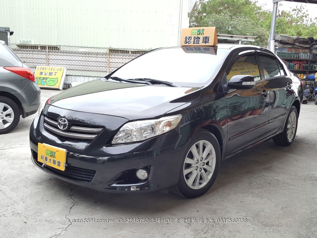 Toyota/豐田 Corolla Altis-豐田 ALTIS 1800cc 2009年黑色 0頭款可全貸 無事故無泡水有認證