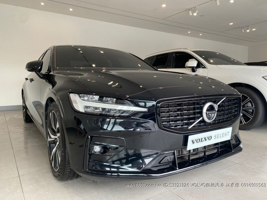 Volvo/富豪 S60-VOLVO桃園原廠認證凱桃汽車2021年式S60 B5R版 瑪瑙黑 48V輕油電