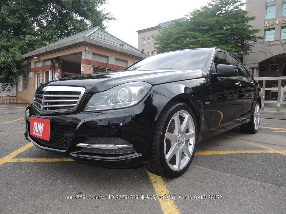 Mercedes-Benz/賓士 C-Class Sedan-可全貸~C200~總代理2012年~1800cc~雙電椅~6安~18吋