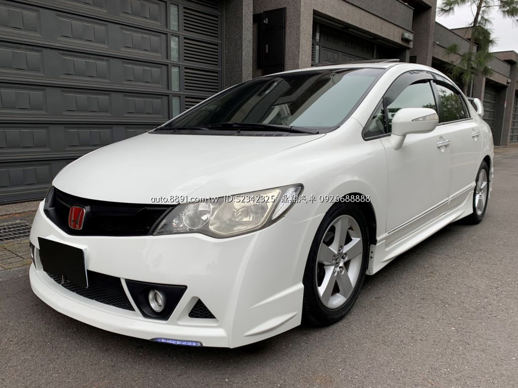 Honda/本田 Civic-08年 K12 RR包 無限尾翼 電折 快撥 恆溫 導航 倒攝 電視 天窗 雷達